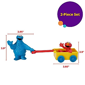 DecoSet® Sesame Street Cake Toppers, 3-Piece Birthday Topper with Elmo and Cookie Monster