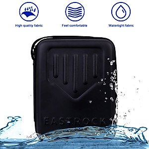 EASTROCK 17 Key Electric Kalimba Thumb Piano Built-in Pickup Professional Electric Kalimba Finger Piano for Kid Adults Beginners Professional (Mahogany Hand Rest EQ)