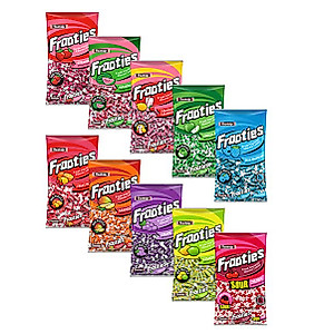 Tootsie Frooties Taffies - All 10 Fruit Flavors Variety Mix By Snackadilly (2 Lb Bag)
