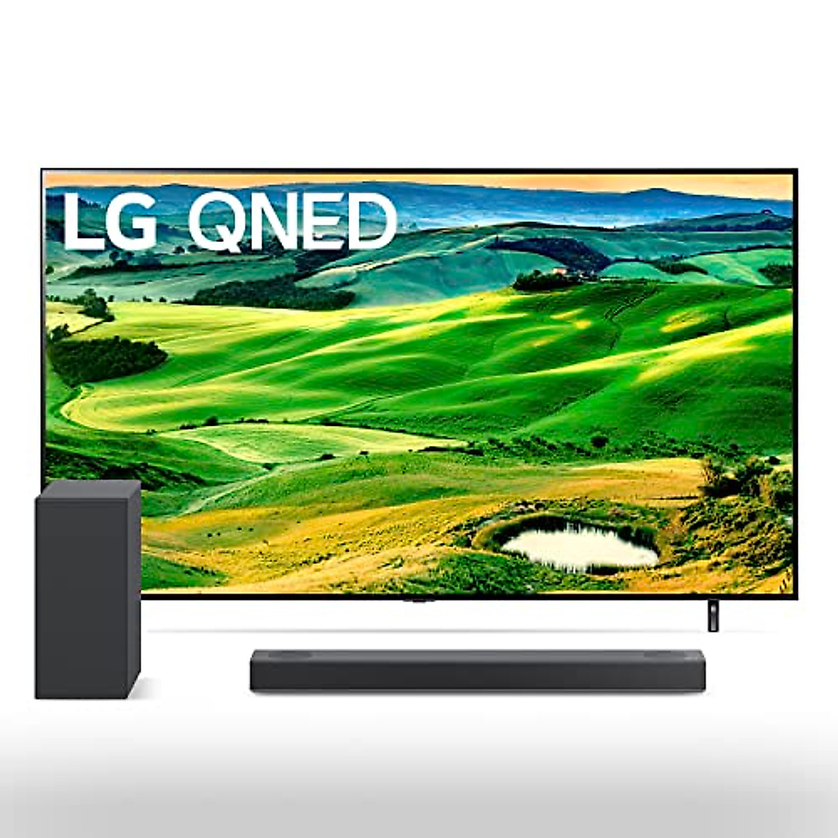 LG 86-inch Class QNED80 Series 4K Smart TV with Alexa Built-in 86QNED80UQA S75Q 3.1.2ch Sound bar w/Dolby Atmos DTS:X, Hi-Res Audio, Meridian, HDMI eARC, 4K Pass Thru w/Dolby Vision