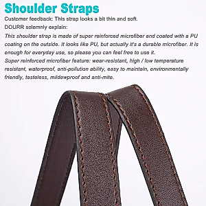 DOURR Women's Multi-pocket Shoulder Bag Fashion Cotton Canvas Handbag Tote Purse (Dark Blue - Medium Size)