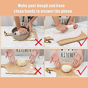 Angzhili 2 Pack Kneading Dough Bag,Silicone Kneading Bag,Multifunctional Dough Mixer For Bread and Cookie,Flour Mixing Bag Preservation Bag, Bread Kneading Tool Reusable Dough Bag,Cooking Tool,2 Size