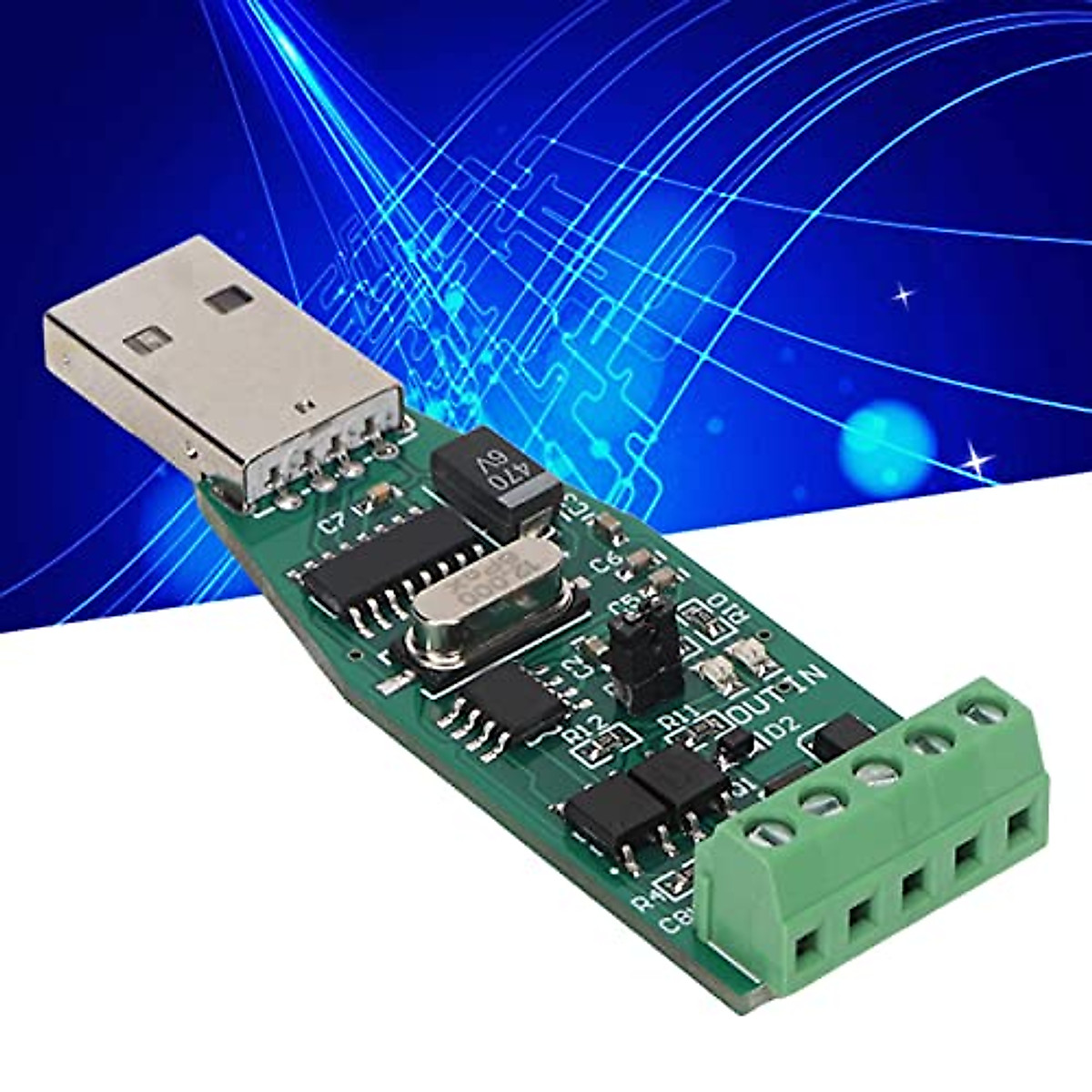 USB Relay Module, 1 Channel Computer USB Intelligent Control Switch USB Switch for Windows, for Android (Relay Module)