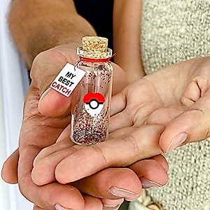 Kseniya Revta Cute Anniversary Present For Girlfriend or Boyfriend, Unique Game-Inspired Romantic Bottle, Anniversary Love Wish Jar (No Box, My Best Catch)