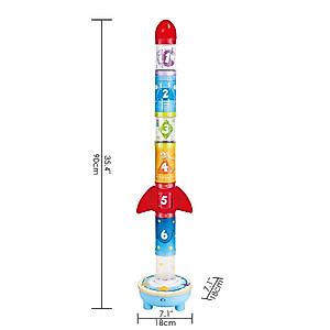 Hape Rocket Ball Air Stacker,24+ Months