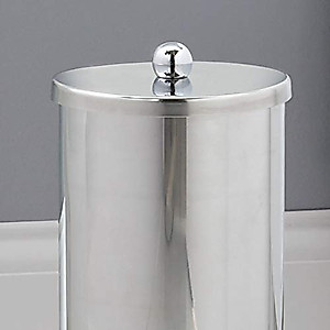 Zenna Home 7666ST, Toilet Paper Canister, Chrome, Stainless Steel, Size: Pack of 1