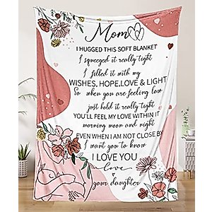 Petrala Gifts for Mom from Daughter, Mothers Day Birthday Gifts for Mom, 80" x 60" Soft Boho Mom Blanket, Best Unique Great Mothers Day Blanket Presents Gift from Husband Daugther, Mom Birthday Gifts