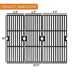 Grill Grates 18 Inch for Charbroil Performance 463376519 463376319 463375619 463376419, Grill Grates Replacement for Char-Broil 466347019 463375719 463332719 463377319, G470-0003-W1 G470-0002-W1
