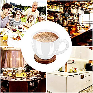 Wood Coasters Set, Natural Wooden Letters Coasters for Drinks, Set of 4 Wood Coasters, Wedding Coasters, Personalized Coasters Customizable with Name, Monogrammed Letter M