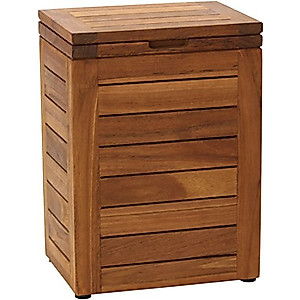 AquaTeak Spa Waste Basket with Lid