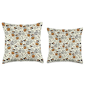 Disney Mickey Mouse Jack-O’-Lantern Oh What Fun Halloween Throw Pillow, 1 Count (Pack of 1), Multicolor