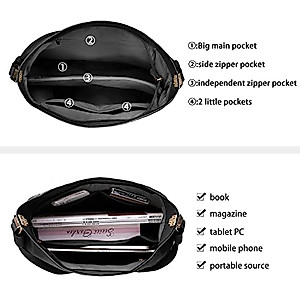 Purses and Handbags PU Leather Hobo Bags for Women Tote Bag Large Shoulder Bag with Adjustable Shoulder Strap