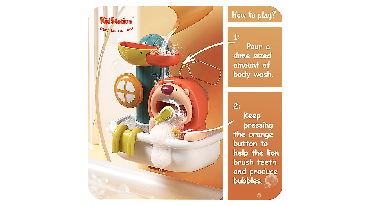 KidStation Baby Bath Toys with Bubble Foam & Turtles | Fun Toddler Gift