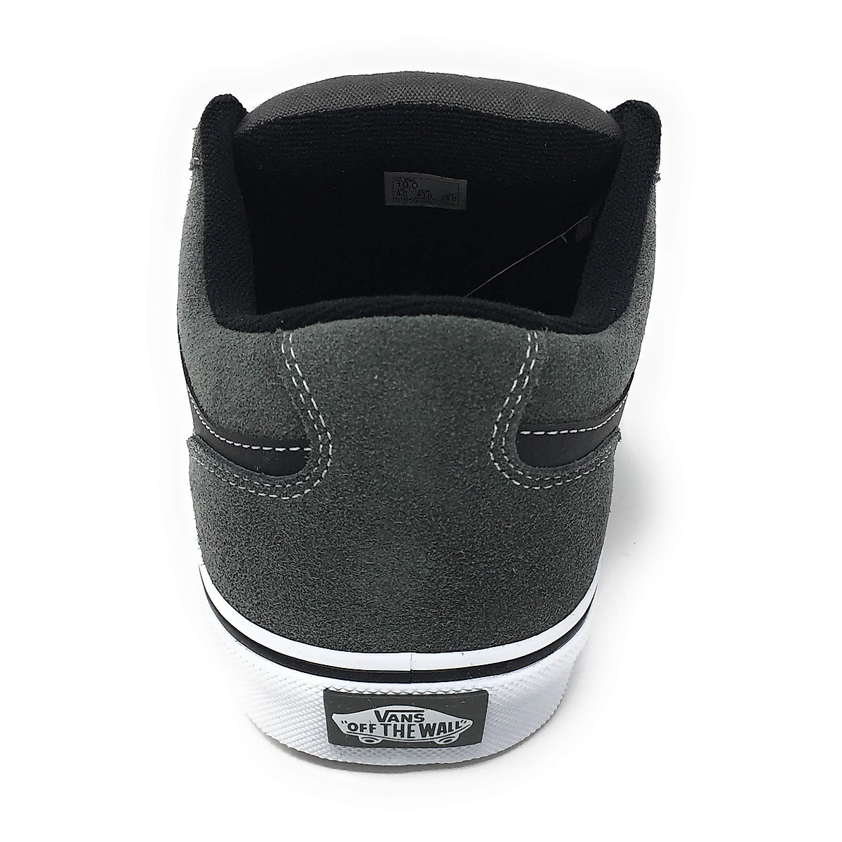 Vans Men's Bearcat Skate Shoes (10), Charcoal/White/Black