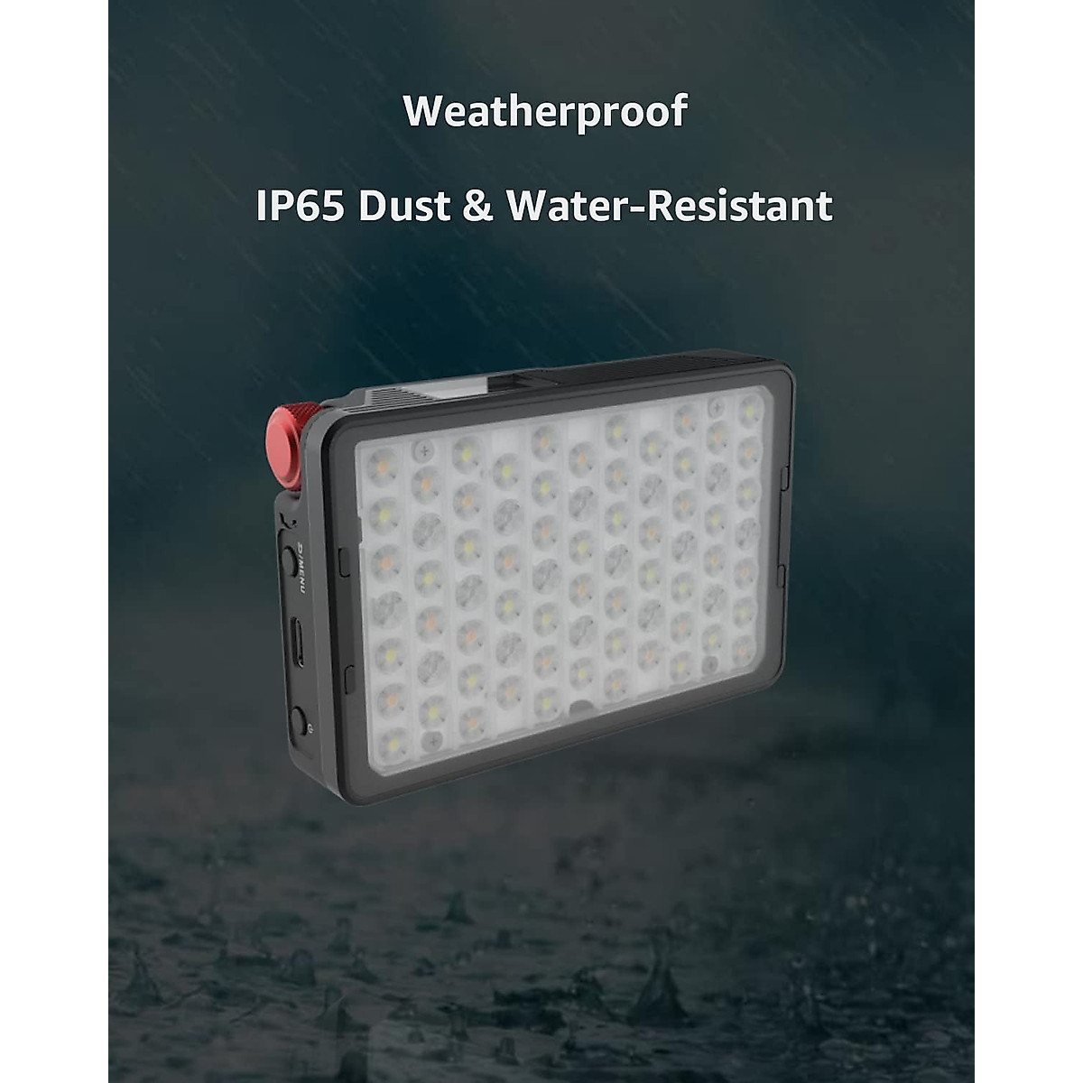 Aputure MC Pro Camera Lights,RGBWW LED Video Lights Lensed Mini LED Panel Full Color Portable Photography Lighting,4200mAh Rechargeable Battery,APP Control, Support Magnetic Attraction