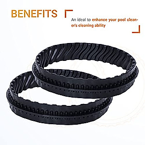 Canamax Premium R0526100 Swimming Pool Cleaner - Replacement for Zodiac Baracuda MX8 Elite, MX6 Elite, MX8, MX6 Pool Cleaner Tire Track- Pack of 2