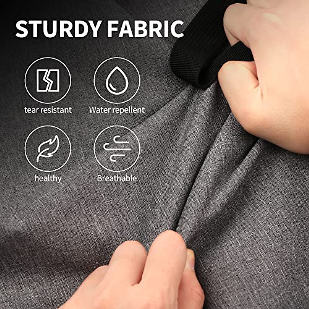 2 Packs Hat Organizer for Baseball Caps Baseball Hat Storage Transparent Windows Large Cap Organizer Carrying Handles Bag Dust-proof Breathable Hat Holder Extra Width 21.7’’L x 8.7’’W x 9.4’’H (Gray)