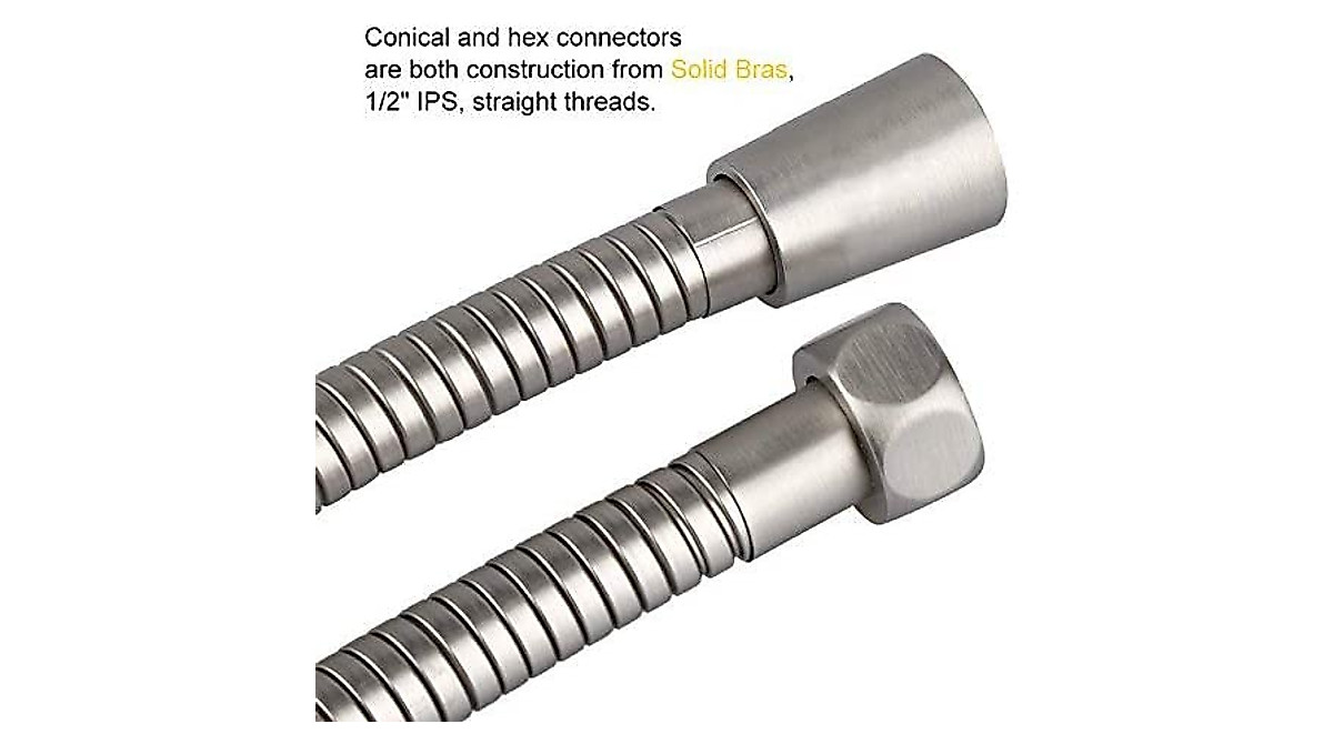 TRIPHIL Kink-free Shower Hoses 98" Extra-long for Handheld Shower Head ...