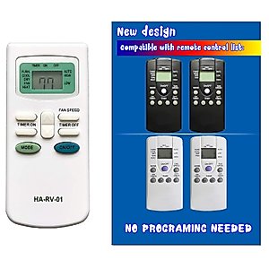 Replacement for Carrier Air V Airv Rv Air Conditioners Remote Control for 12-50095-00 12-50074-00 12-50152-00 68RV11302A 68RV14102A 68RV14103A 68RV14112A 68RV15102A 68RV15103A 68RV0010AA 68RV0010BA
