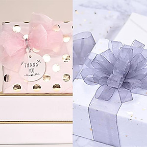 Gift Ribbon for Gifts Wrapping -50 Yards (150ft) Pink 1 inch Ribbons for Christmas Tree Wrap Wedding Party Decoration and Crafts, Ribbon of Anniversary Presents