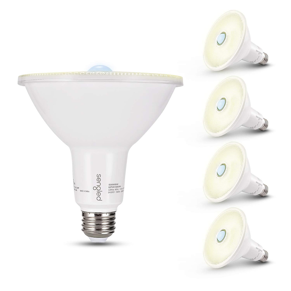 Sengled Motion Sensor Outdoor Light Bulbs, 150 Watt Equivalent LED Motion Detector Flood Light Bulbs for Outside, E26 Base PAR38 Motion Light Bulbs 3000K Warm White, 1500LM, Waterproof, (Pack of 4)