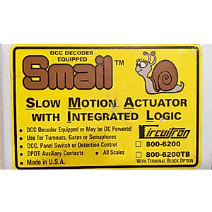 Circuitron 6200 SMAIL Tortoise Switch Machine with NCE DCC decoder MODELRRSUPPLY ,#G14E6GE4R-GE 4-TEW6W211087