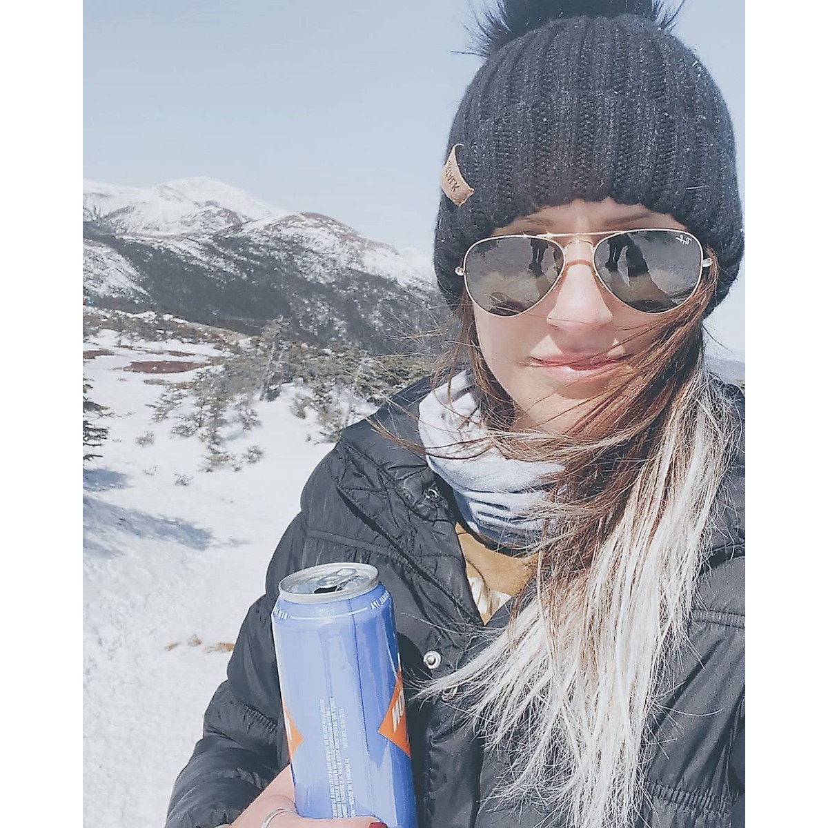 FURTALK Womens Winter Knitted Beanie Hat with Faux Fur Pom Warm Knit Skull Cap Beanie for Women…