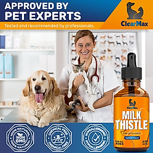 Milk Thistle for Dogs & Cats ◆ Milk Thistle for Cats ◆ Dog Milk Thistle ◆ Liver Support for Dogs & Cats ◆ Kidney Support for Dogs ◆ Milk Thistle Liquid ◆ 2Oz