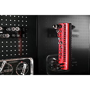 ARES 70751-34-Piece Socket Accessory Set - Includes Adapters, Universal Joints, Bit Holders, and Bits - Magnetic Organizer for Ideal Accessory Storage