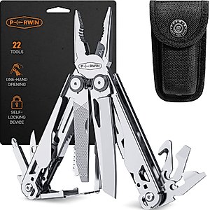 Multitool, 22-in-1 Multitools Pliers with Nylon Sheath, Professional Multi-tool for Survival, Camping and Hunting by PERWIN