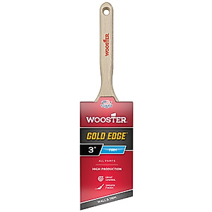 Wooster 5231-3 Series 5231 3" Gold Edge Angle Brush, 3 Inch