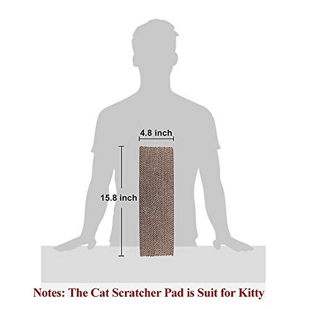 PrimePets Cat Scratcher Cardboard, 2 Pack Recycle Corrugated Cat Scratching Pad, Reversible Kitty Scratch Board Sofa Bed Lounge for Furniture Protector, Catnip Included