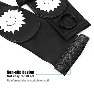 Luwint Kid Volleyball Arm Sleeves - Long Passing Forearm Sleeves for Teen Youth with Protection Pad and Thumbhole, 1 Pair (S)