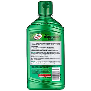 Turtle Wax T-43 (2-in-1) Headlight Cleaner and Sealant - 9 oz. , Green
