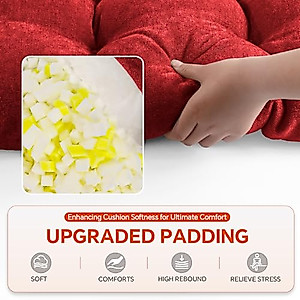 Focuprodu Bench Cushion 45 inch, Bench Cushions for Indoor Furniture, Durable Stain Resistant Outdoor/Indoor Bench Seat Cushion(45x18x4 inch, Burgundy)