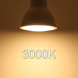 winshine GU10 LED Bulb, 50W Halogen Equivalent Light Bulbs, 3000K Warm White 2 Prong Base GU10 Bulb, LED Halogen Replacement Bulbs for Recessed Track Light 120V 550LM 120 Degree, Non-Dimmable 6 Pack