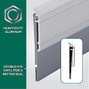 M-D Building Products, Aluminum 5389 Heavy Duty Door Sweep EXV, 36 Inches, 36"