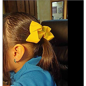 CÉLLOT 40 PCS 4.5 Inch Hair Bows for Girls Grosgrain Ribbon Boutique Hair Bow Alligator Clips Hair Accessories for Baby Girls Toddlers Kids in Pairs