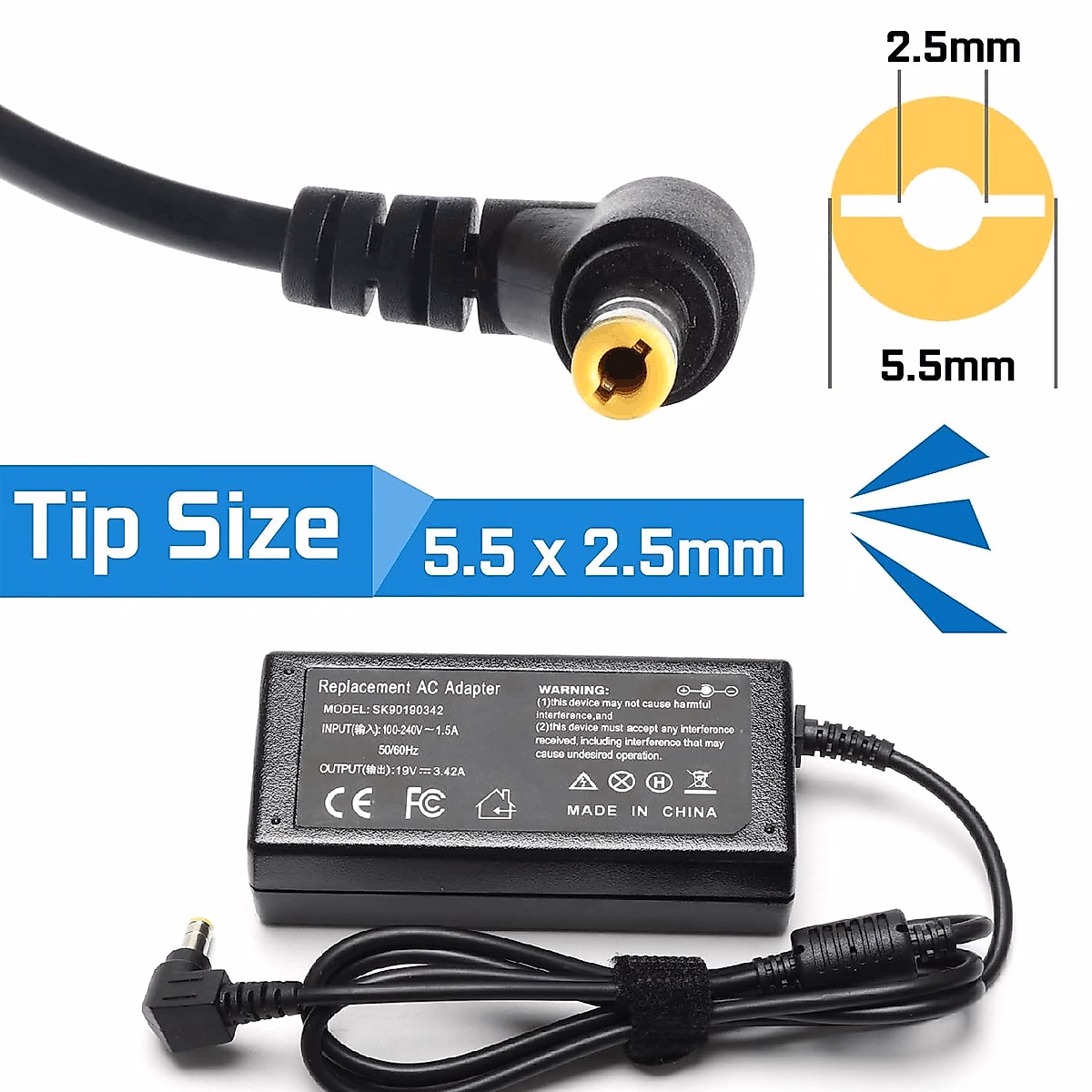 Charger for JBL Extreme/JBL Extreme 2/ JBL Boombox Speaker/HK Harman Kardon Onyx Studio 7 6 5 4 3 2 1/ Aura Studio 1 2 Wireless Bluetooth Speaker Replacement AC Adapter Power Supply Cord