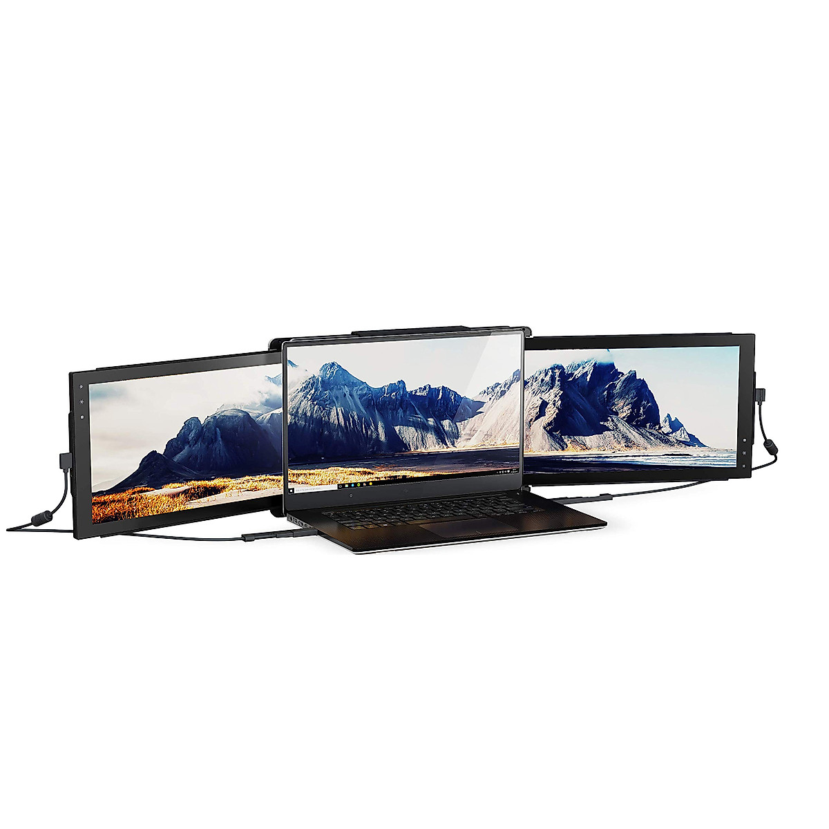 Mobile Pixels Portable Monitor 15.6" Duex Float Portable Stacked Monitor, Full HD IPS Touchscreen USB C/HDMI Laptop Screen Extender …