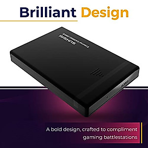 SUHSAI Gaming Hard Drive 500 GB Portable External Hard Drive USB 3.0 Storage Drive 2.5 HDD Compatible with Laptop Computer, Xbox, MAC, PS4, PS5, chromebook - Black
