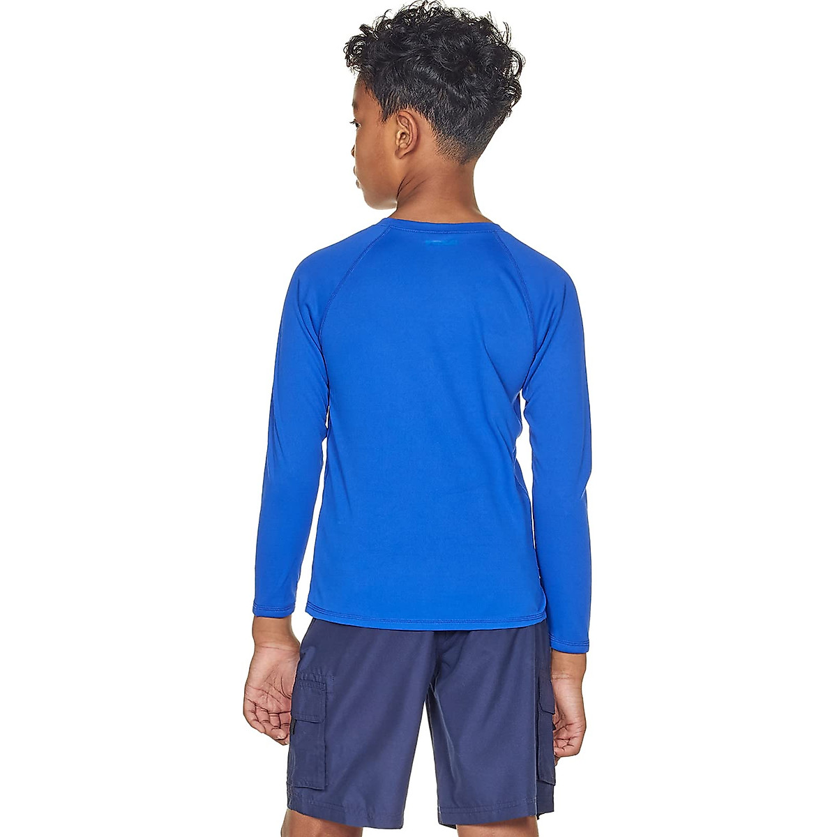 TSLA Kids Youth UPF 50+ Long Sleeve T-Shirt, Athletic Sports Dry Fit Sun Shirts, UV Sun Portection Fishing Shirts, Loose Fit Rashie Blue, 14