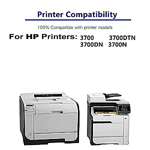 2-Pack (Black) Compatible High Yield 308A (Q2670A) Laser Printer Toner Cartridge use for HP 3700, 3700DN, 3700DTN, 3700N Printer