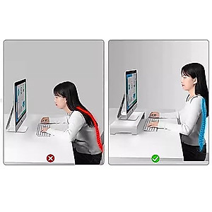 NOODCO Metal Monitor Riser Ergonomic Aluminum Alloy Laptop Stand Non-Slip Long Computer Monitor Shelf, Desktop Riser Heavy Duty Shelf Desk Organization Home Office