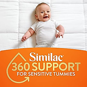 Similac 360 Total Care Sensitive Infant Formula, with 5 HMO Prebiotics, for Fussiness & Gas Due to Lactose Sensitivity, Non-GMO, Baby Formula Powder, 30.2-oz Can (Pack of 1)