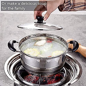 NEWCES Safety Certification 15inch Barbecue Grill Portable Table-top BBQ Grill Stainless Steel Round Barbeque Grill Charcoal Barbecues Grills for Outdoor Picnic Garden Terrace Camping Travel