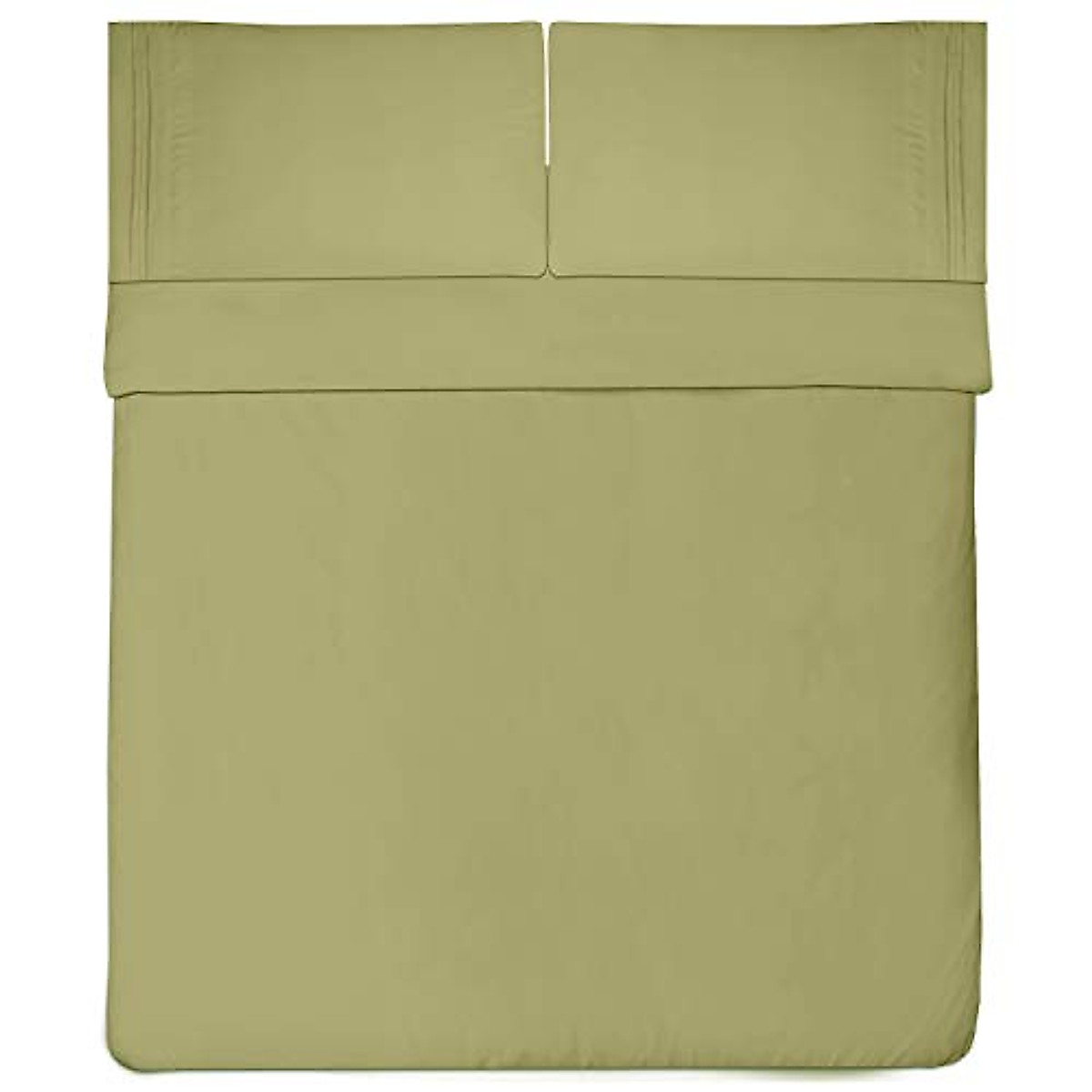 Full Size Sheet Sets - Breathable Luxury Sheets with Full Elastic & Secure Corner Straps Built In - 1800 Supreme Collection Extra Soft Deep Pocket Bedding Set, Sheet Set, Full, Sage