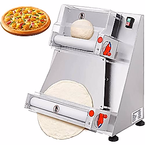 HACSYP Pizza Dough Maker, Multi-Function Electric Commercial Dough Roller Sheeter, Automatic Pizza Dough Roller Sheeter Machine,Thickness 0.5-5.5mm (Color : 40cm)