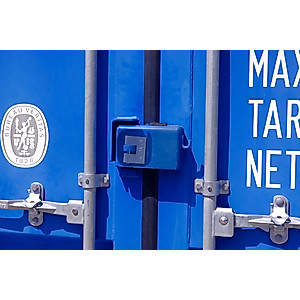 Britanium® BRP/74 [Armoured] Shipping Container Padlock - [Anti Drill Cylinder] - Heavy Duty Lock for Storage Unit, Motorbike, Shed & Garage Silver