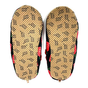 JYinstyle Women's Fuzzy Plush Non-Slip Slippers, Warm Comfy Cozy House Slippers, Fleece Lined Indoor Shoes